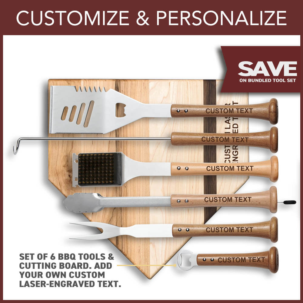 "MVP" Grill Set with Customized Handles – Atlanta BBQ Store