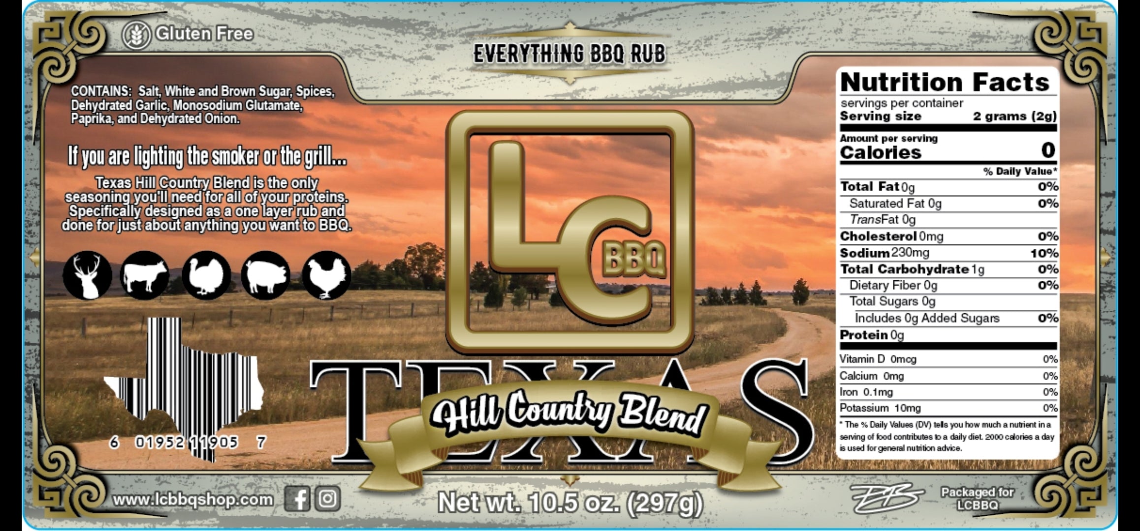 LC BBQ Texas Hill Country Blend Rub – Atlanta BBQ Store